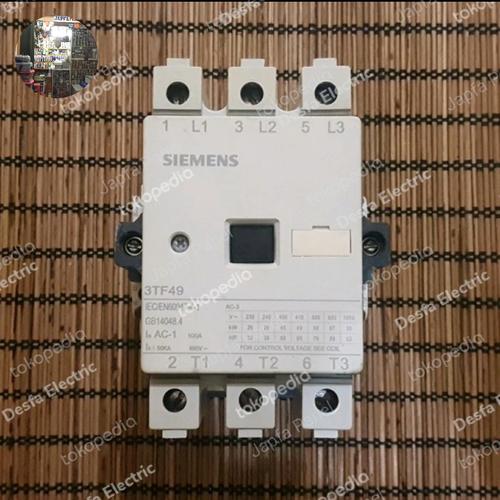 Jual Contactor Kontaktor Siemens 3TF49 3 Phase 100A 220VAC Original ...