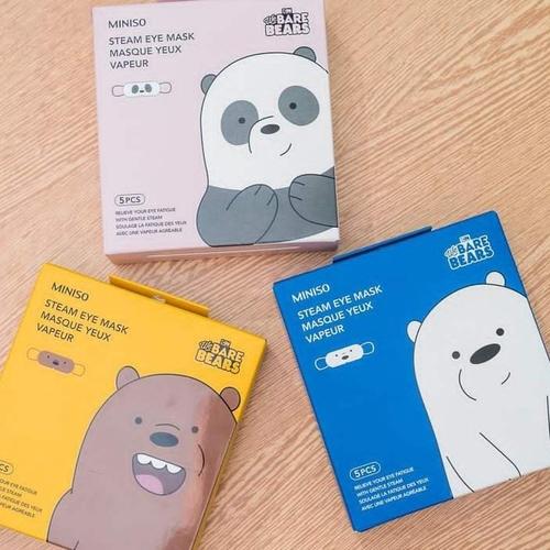 Jual Masker Mata Lucu Miniso We Bare Bears Steam Eye Mask - Panda ...