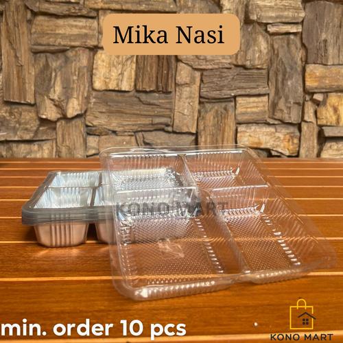 Jual MIKA DALAM THINWALL SQUARE / DUS NASI 18 x 18 MIKA KOTAK NASI R8 ...