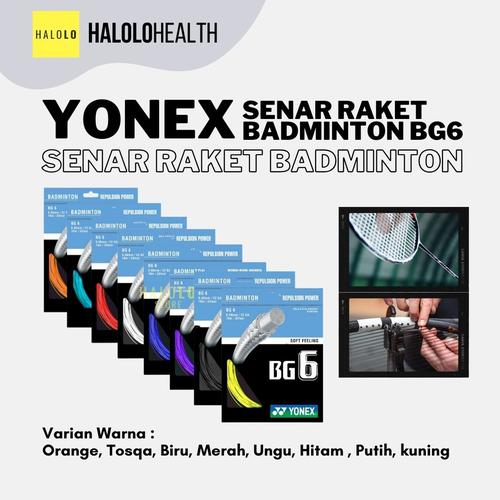 Promo Senar Raket Badminton YONEX BG6 Original Senar String Raket ...