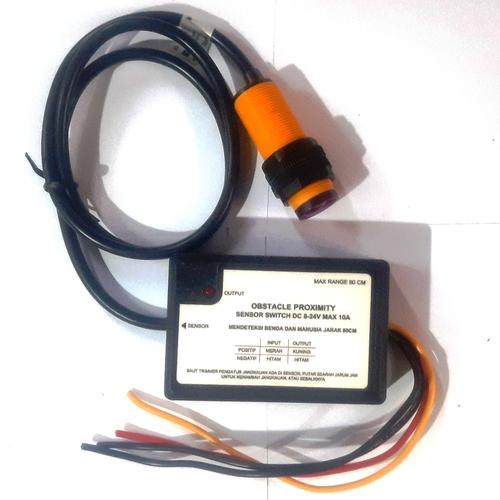 Jual Sensor Deteksi Benda 80cm DC 12V 8-24V Saklar Jarak Proximity ...