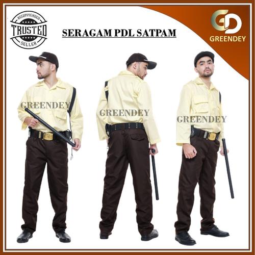 Jual SERAGAM PDL SECURITY SATPAM TERBARU 2021 COKLAT LENGKAP KAOS PENTUNGAN - Kota Bandung ...