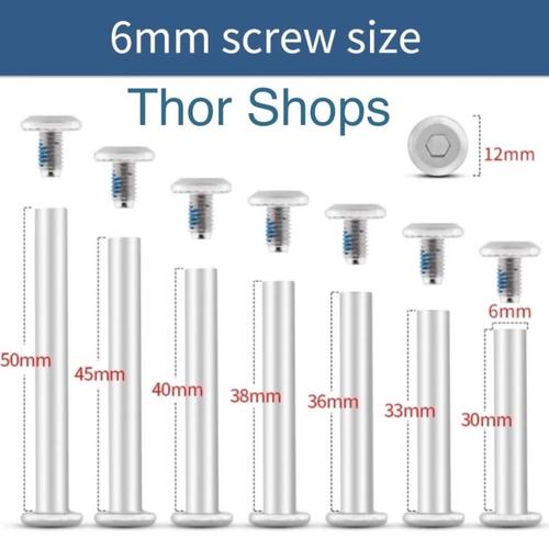 Jual baut as roda koper 6 mm axle rivet bolt pen termurah - 30 mm ...