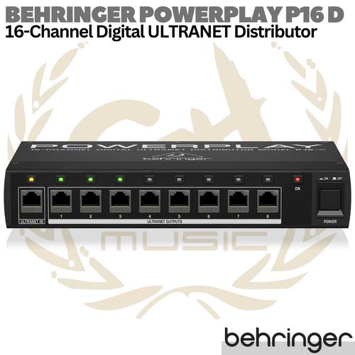 Promo BEHRINGER POWERPLAY P16 D 16 Channel Distribution Module | P16D ...