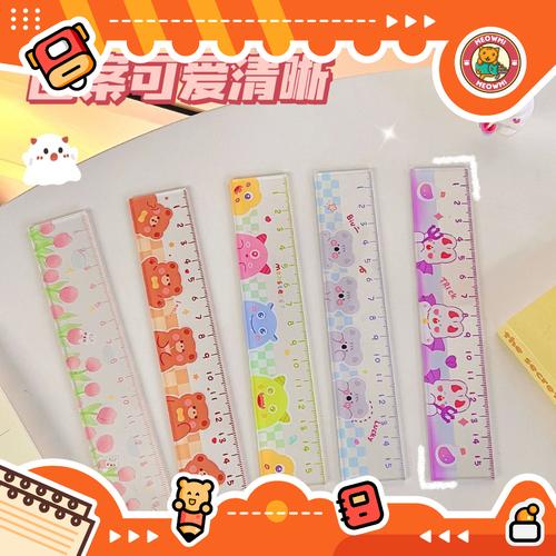Jual Penggaris Lucu Bahan Akrilik 15cm Bening Aesthetic RL0025 - Rabbit ...