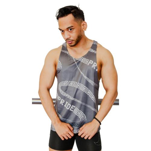 Jual PRIDE SPORTWEAR - SINGLET GREEK BASIC - Baju Olahraga Dryfit - Abu ...