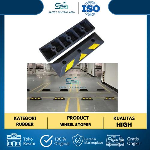 Jual Stop Wheel Car Stopper Kuning Hitam Penahan - Ganjal Ban Stopper ...