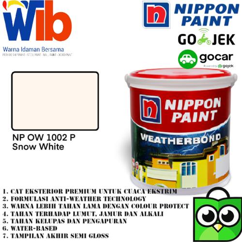 Jual Nippon Paint Weatherbond Eksterior 2,5 Liter / Snow White Ow 1002P ...