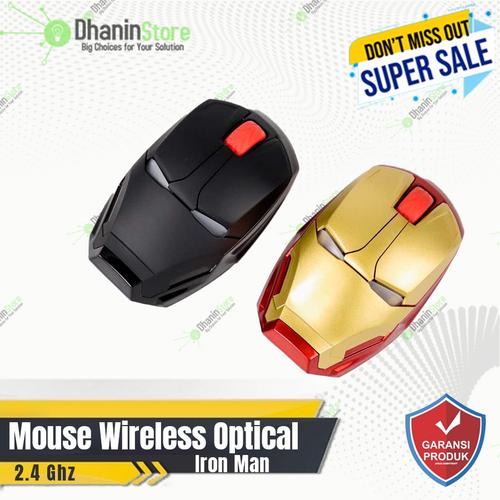 Jual Mouse Wireless Optical Karakter Iron Man 1600 DPI 2.4ghz - Jakarta ...
