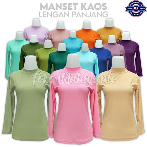 Jual Manset baju KAOS lengan panjang Size L-XL-XXL polos Warna Ready ...