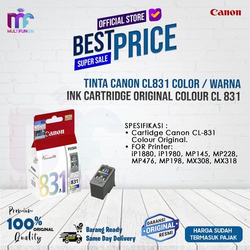 Jual Tinta Canon CL831 Color / Warna Ink Cartridge Original Colour CL ...