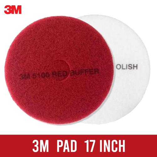 Jual 3M Buffing Pad Putih 17 inchi / Red Buffing Pad 17 inch - Merah ...