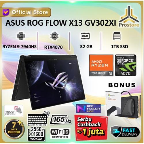 Promo ASUS ROG FLOW X13 GV302XI 2IN1 RYZEN 9 7940HS RTX4070 32GB 1TB 165HZ - LAPTOP Cicil 0% 3x ...