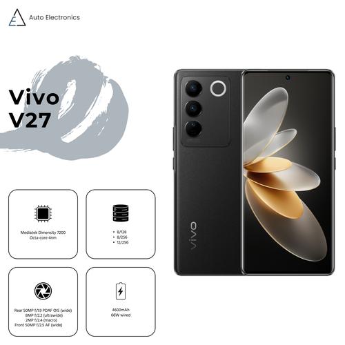 Jual Vivo V27 (8/256) | 50 MP HD AF Selfie 3D Curved Screen with Slim ...