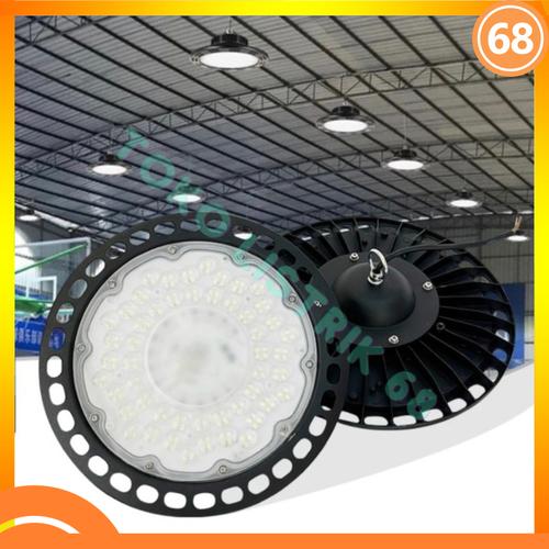 Jual Lampu Gantung UFO LED Highbay 100w 200w Lampu Industri LED Gantung ...