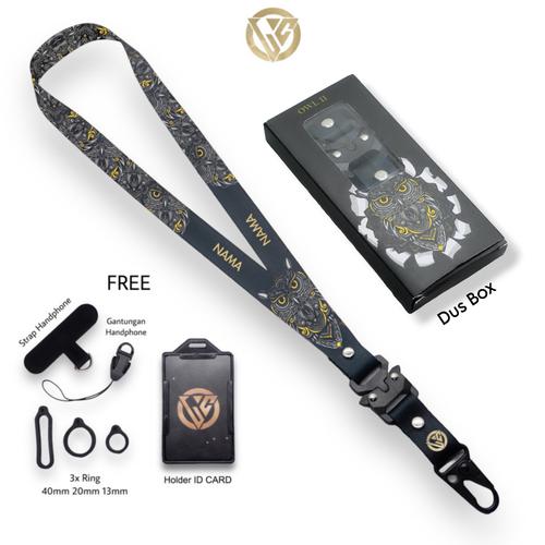 Jual Lanyard Craft Custom Nama Special Edition Owl Series V2 - Kota ...