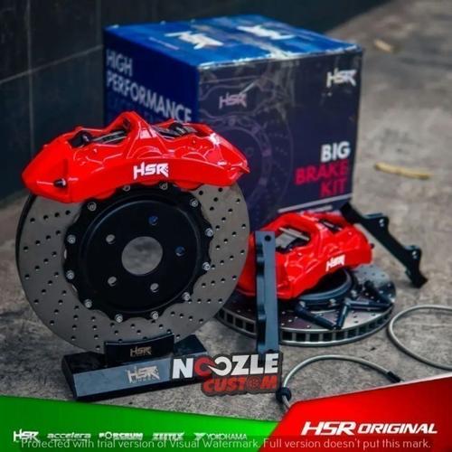 Jual Big Brake Kit New Avanza BBK HSR 4 Piston Disc Brake 330 Kaliper ...