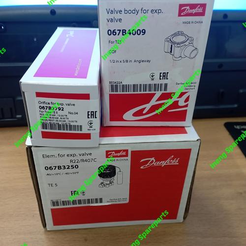 Jual Expansi Valve TE 5 (067B3250) + Orifice + Valve Body Danfoss ...