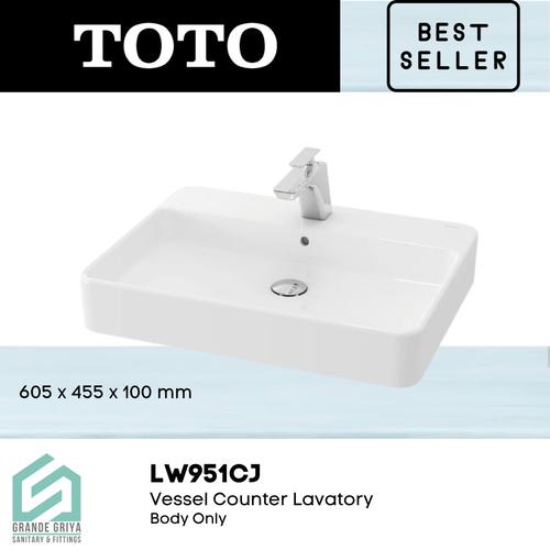 Jual TOTO Wastafel Keramik Counter Vessel Lavatory LW951CJ - Jakarta Utara - Grande Griya ...
