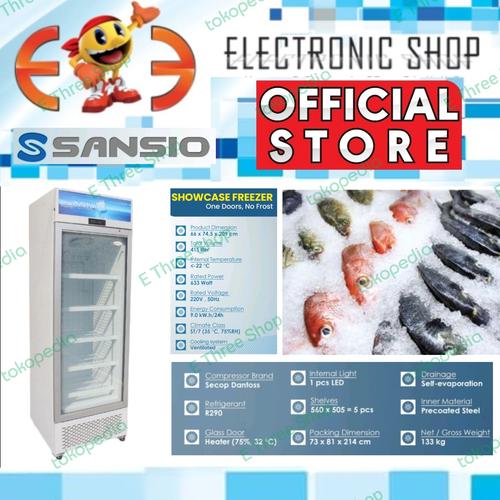 Promo Sansio San 415 Udf Showcase Freezer Premium 415L - San415Udf - San415 Cicil 0% 3x ...