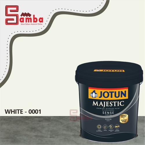 Jual JOTUN MAJESTIC SENSE 0001 WHITE (PUTIH) 2,5 Liter/ Cat tembok ...