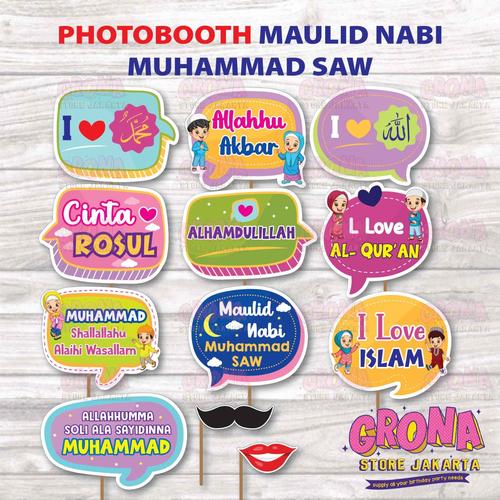 Jual Photobooth Maulid Nabi Muhammad saw / Photo props Maulid Nabi ...