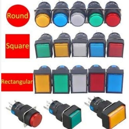 Jual TAB Push Button 16mm LA16 / Flush Head Push Button 16mm - Kotak ...