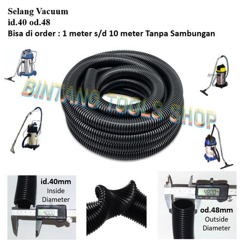 Jual Selang Vacuum Cleaner 30Liter id40 od48 30L 60L 80L 90L selang id ...