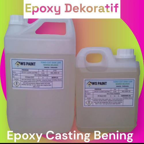 Jual epoxy casting resin-resin bening-untuk membuat cetakan dekoratif ...