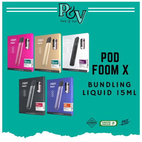 Jual Foom Pod X Bundling Liquid Foom 15ml 100% Authentic - PURPLE ...
