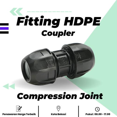 Jual Sock Coupler Fitting HDPE Compression Sambungan Pipa - 3/4" Inch ...