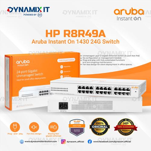 Promo HP R8R49A Aruba Instant On 1430-24G 24 Port Gigabit Unmanaged ...