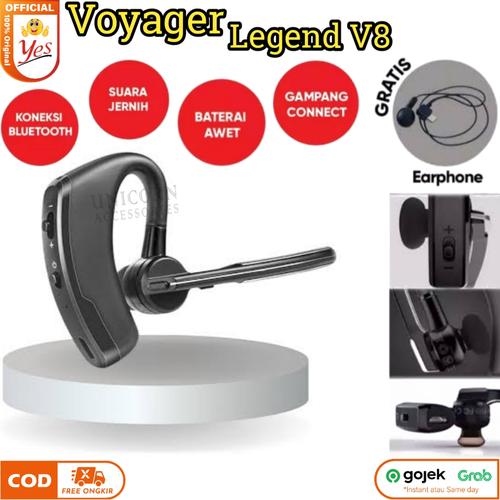 Jual HF HandsFree Bluetooth Voyager V8 SMART Wireless Headset ORIGINAL ...