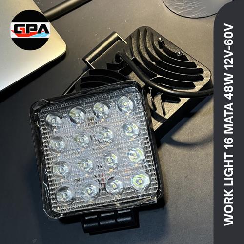 Jual LED Work Light 16 LED 48 Watt / 48W 30mm Alumunium Body - Jakarta ...