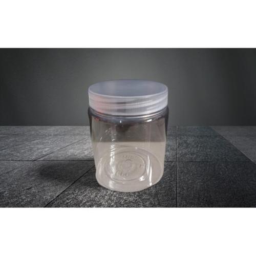 Jual toples jar plastik 500 ml botol toples tabung 500 ml tutup bening ...