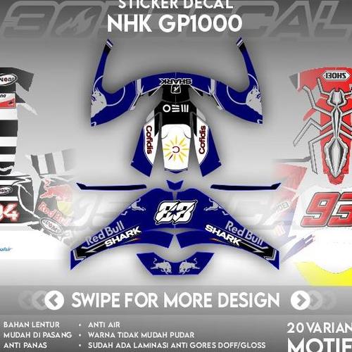 Jual Sticker Decal Helm NHK GP1000 Part 1 | DECAL HELM | DECAL FULL ...