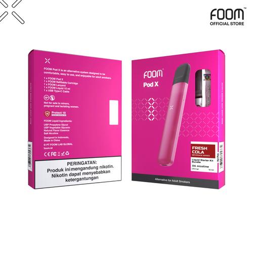 Jual POD X BUNDLING LIQUID FOOM (HOT PINK FRESH COLA 15ML) - Jakarta ...
