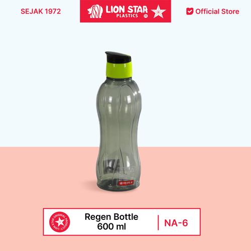 Promo LION STAR Botol Minum Regen Water Bottle 600 ml - NA-6 - Hitam ...