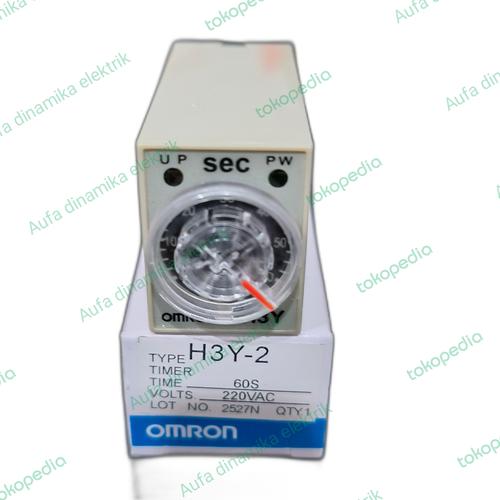 Jual H3Y-2 60s 220vac timer omron h3y 2 60s - Kab. Bogor - Aufa dinamika elektrik | Tokopedia