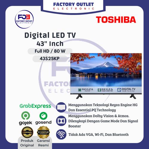 Jual TOSHIBA 43S25KP 43" Inch Digital LED TV Regza Engine Full HD Ready ...