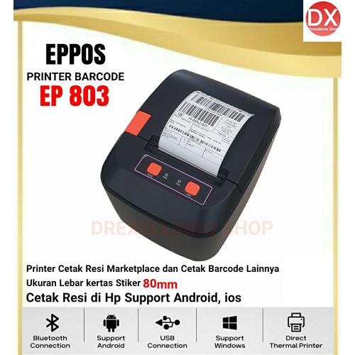 Jual Printer Barcode Thermal EPPOS 80mm EP803 USB Bluetooth - Kota ...
