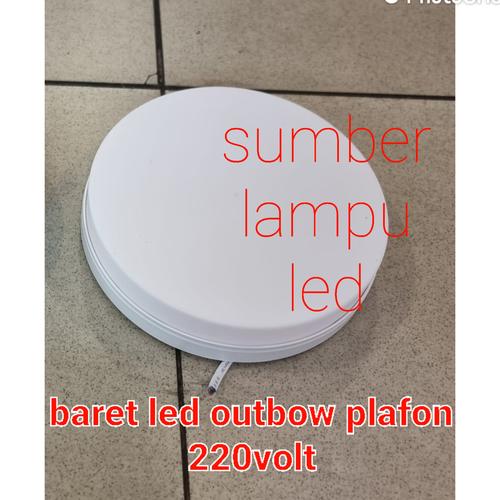 Jual lampu plafon baret outbow led 24 w 24w teras ceiling garasi 24watt ...