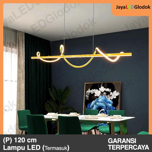 Jual Lampu Gantung Ruang Makan Mini Bar Kitchen Island Emas LED Emas ...