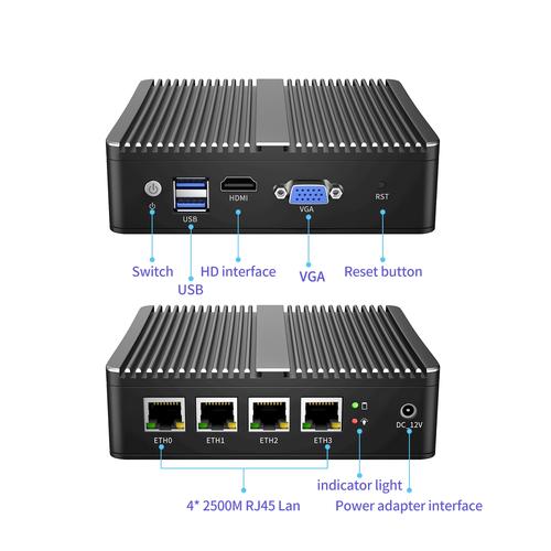 Jual PFSense Mini PC NetGuard Router Firewall Industrial - A.Intel ...