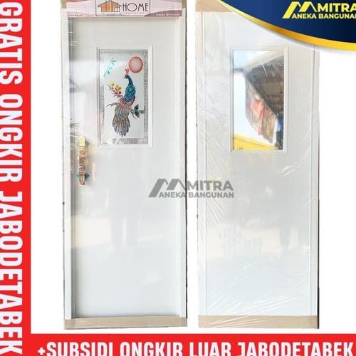 Jual Pintu Pvc Cermin Premium 1 Set Dengan Kusen / Pintu Kamar Mandi ...