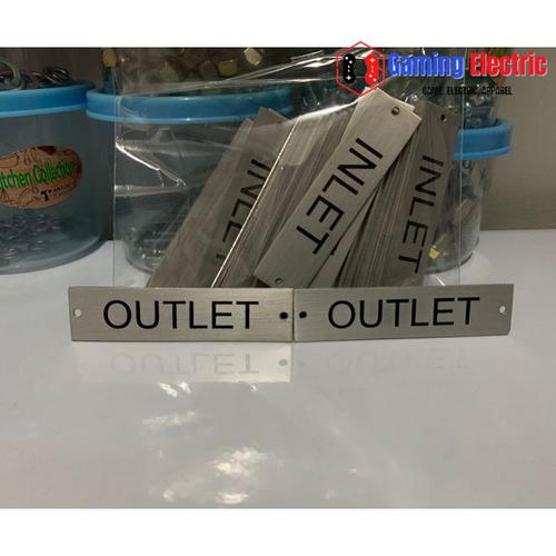 Jual name plate panel 6 x1.5 cm / Name Tag Alumunium - Kab. Bogor ...
