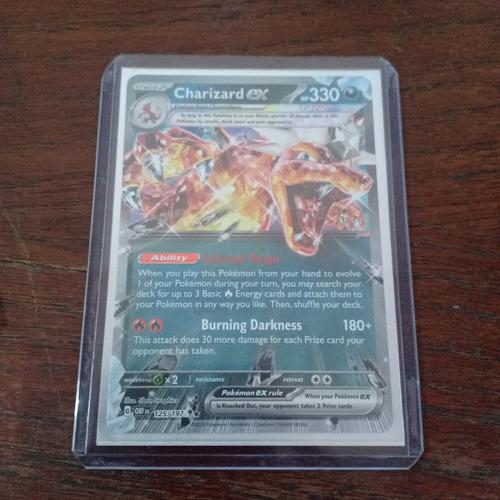 Jual Pokemon TCG 125/197 Charizard ex English Obsidian Flames Tera Dark ...