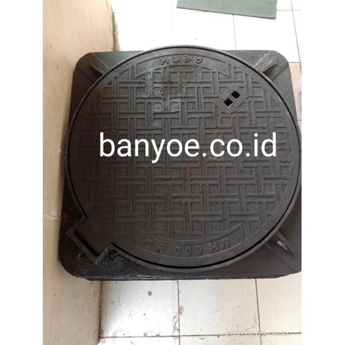 Jual Manhole Cover Cast Iron Type Medium Duty Engsel dia. 600 MM - Kota ...