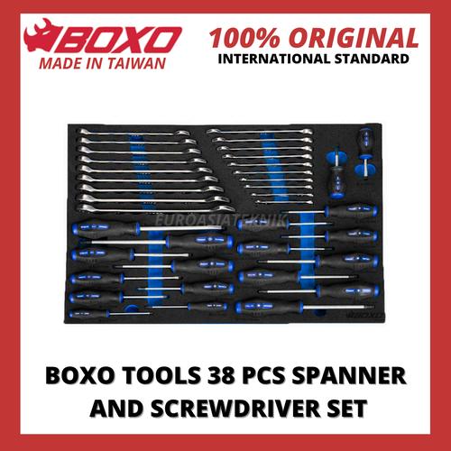 Jual BOXO TOOLS | Set Obeng Dan Kunci Pas 38 PCS Screwdriver Set (BX297 ...