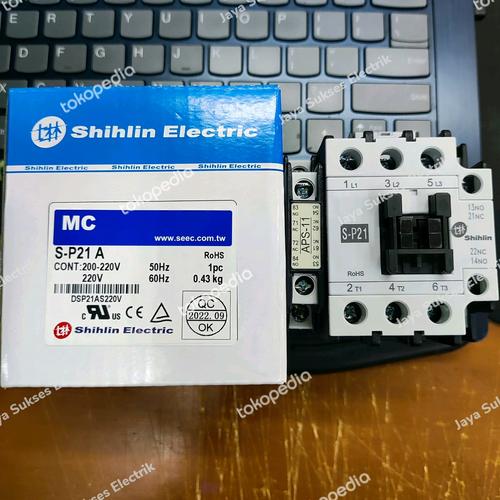 Jual Contactor Kontaktor SP-21A /S-P21A 3P 220Vac 2NO+2NC Shihlin ...